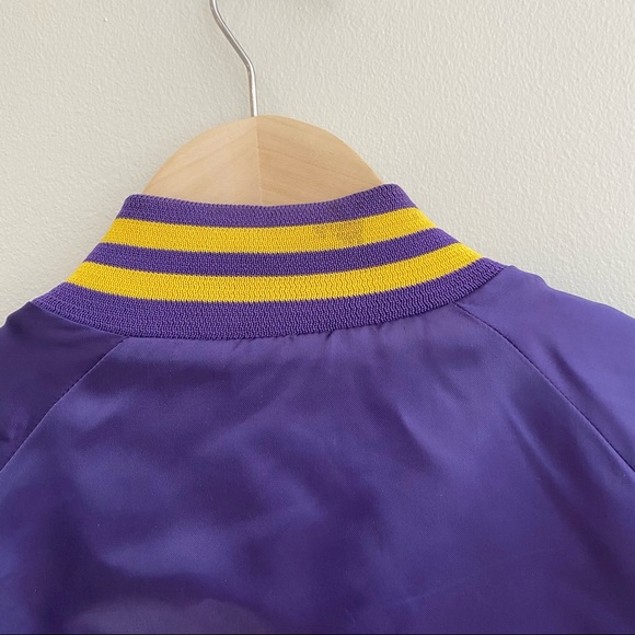 Chalkline | Jackets & Coats | Chalkline Satin Starter Lsu Bomber Jacket ...